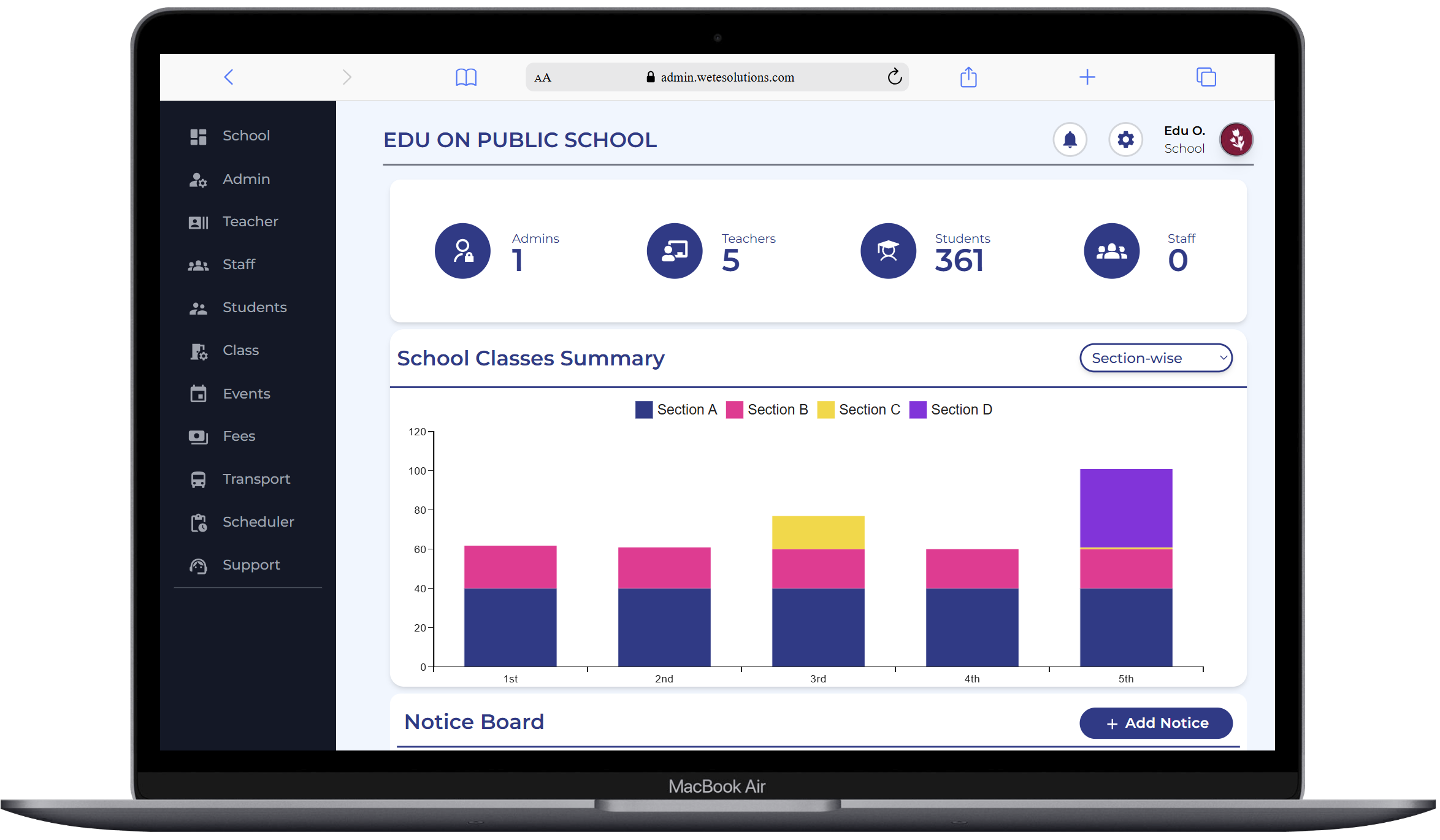 Eduon | School Management Software for Attendance, Exams & Homework